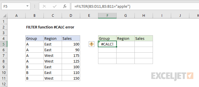Excel Formula Errors | Exceljet